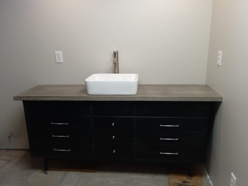 Awesome Concrete Countertop Vanity With Basin Sink » Ryan Hobbies