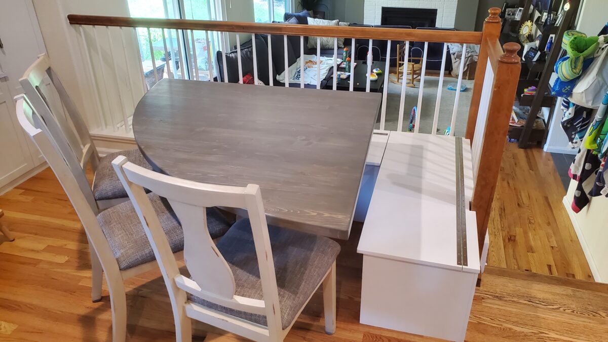 Custom Corner Bench & Table » Ryan Hobbies